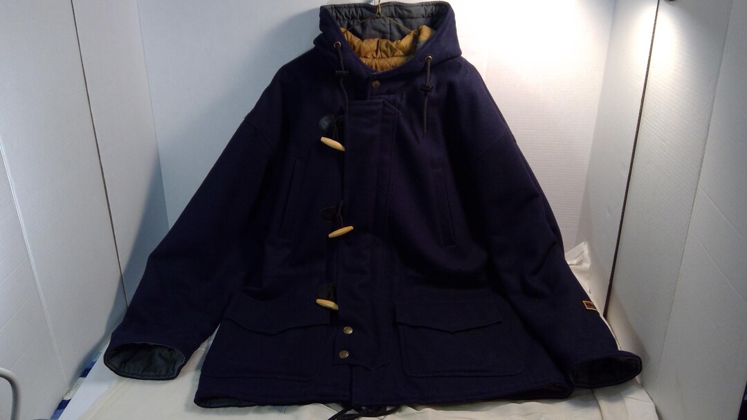 Vintage Navigation Boatworks Lined Wool Toggle Coat Men's M - Etsy