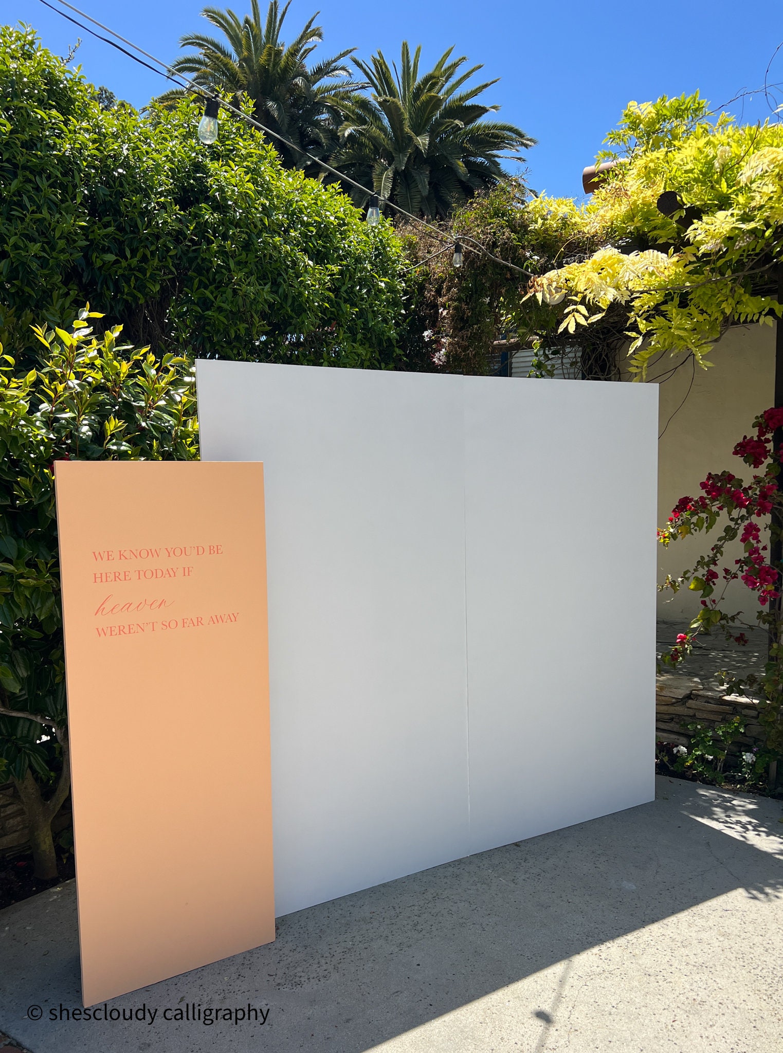 Downloadable Tutorial: Backdrop Sign, DIY Wood Backdrop, Make Your Own ...