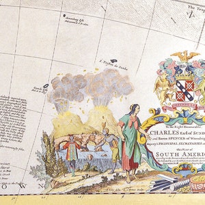 Old Map of Latin America, Digital Map Print, Vintage Map, Vintage Map ...