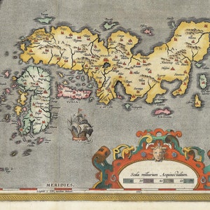 Japan Map Vintage, Japan Map, Japan Map Print, Vintage World Map, Large ...