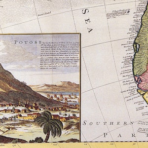Old Map of Latin America, Digital Map Print, Vintage Map, Vintage Map ...