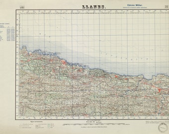 Tremp Map, Map of Tremp, Tremp Print, Tremp City, Old Tremp Map, Spain ...