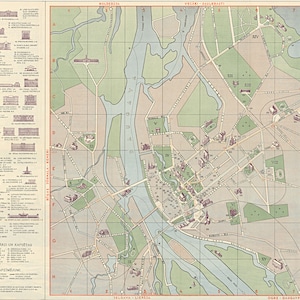 Riga Map, Retro Riga Plan, Old Map of Riga, Vintage Latvia Map, Latvia ...