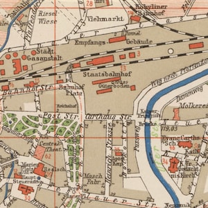 Plan Legnicy Z 1908 Roku, Legnica Map, Old Map of Legnica, Map of ...