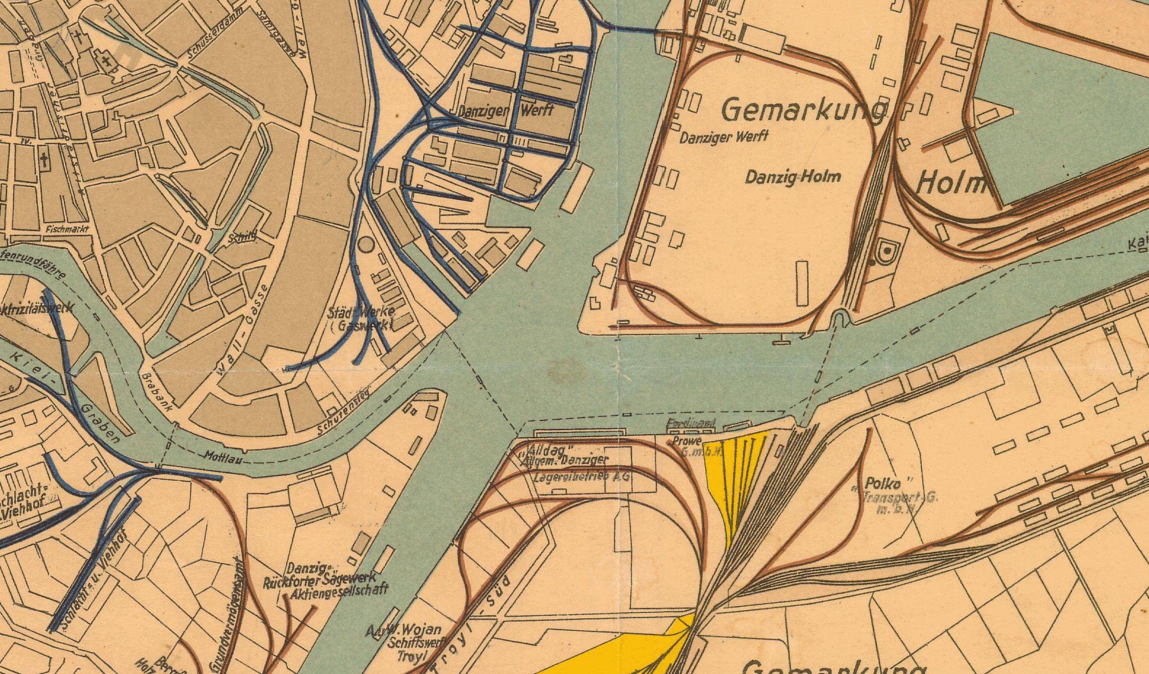 Danzig Map, Gdansk Map, Old Gdańsk Map, Map of Gdansk, Gdansk Plan, Old ...