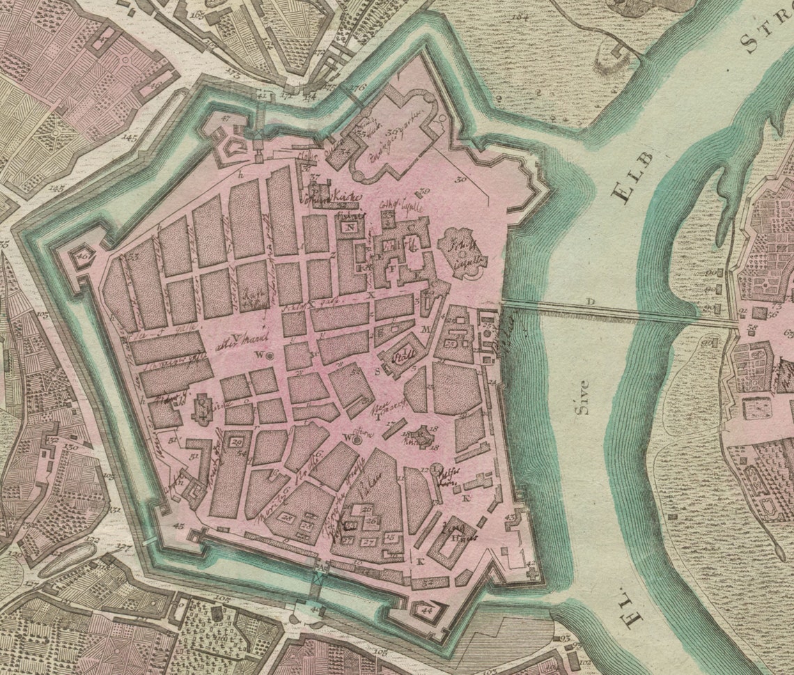 Dresden Map, Map of Dresden, Old Dresden Map, Germany Map, Map of ...