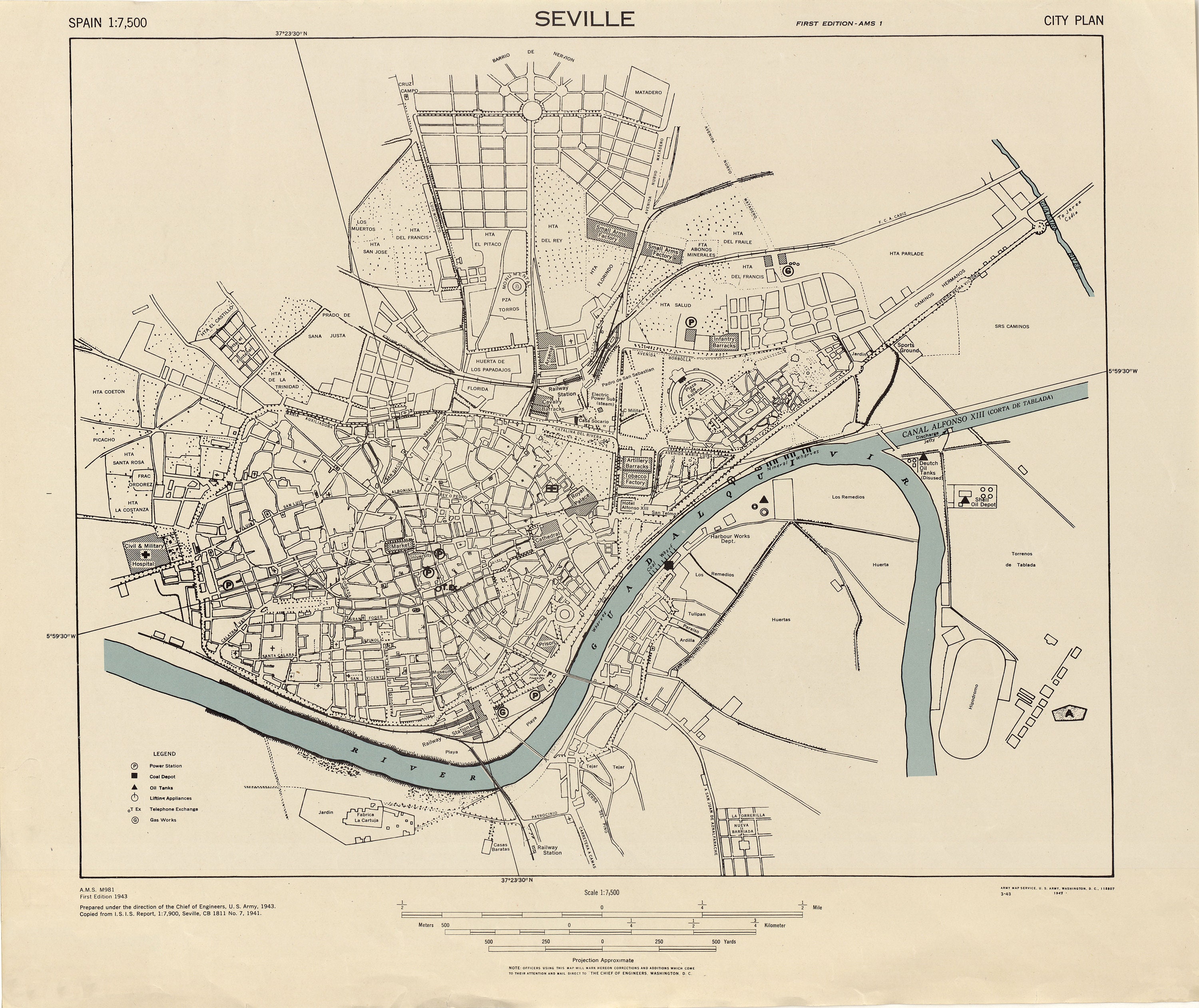 Seville Map, Map of Seville, Spain Map, Map of Spain, Spain Map Vintage ...