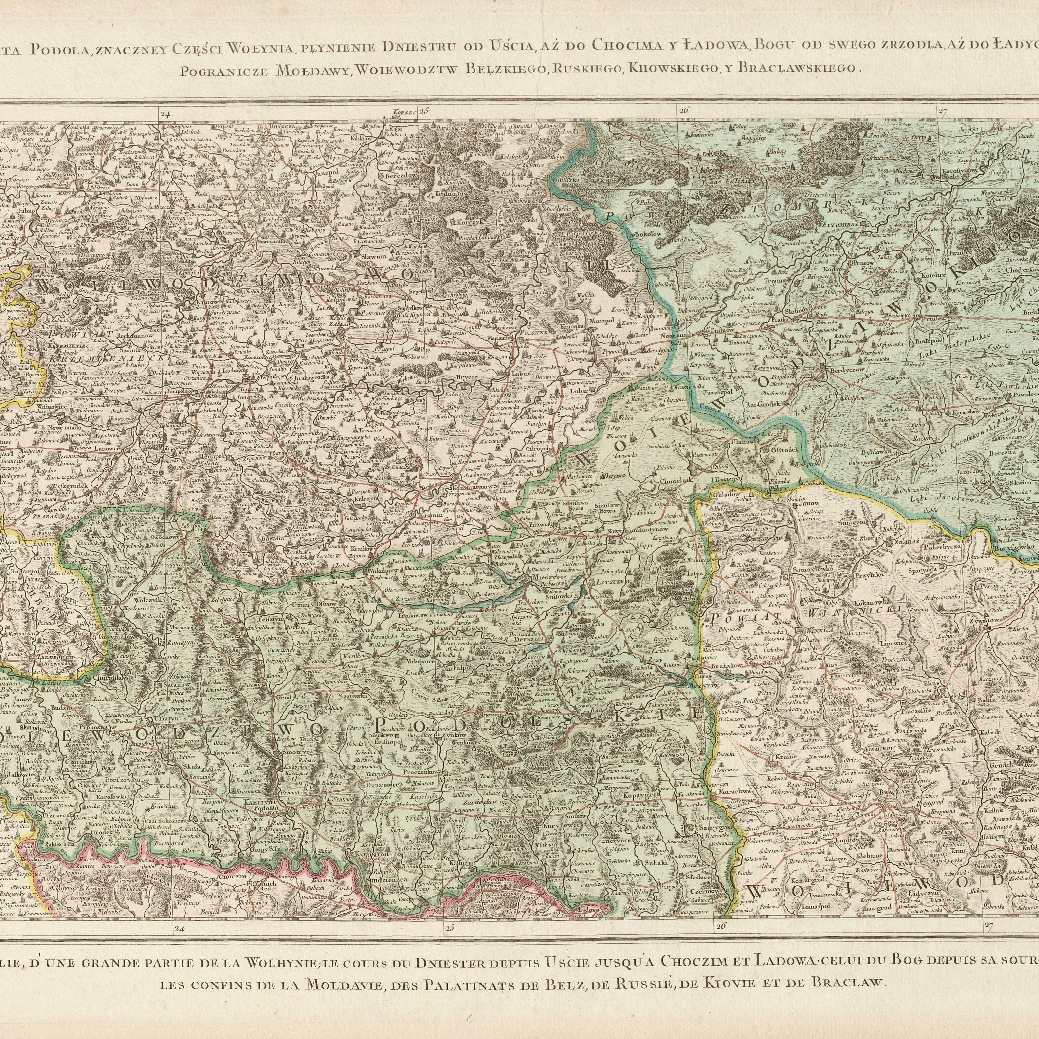 Map of Podolia, a Large Part of Volhynia, Map of Poland, Poland Map ...