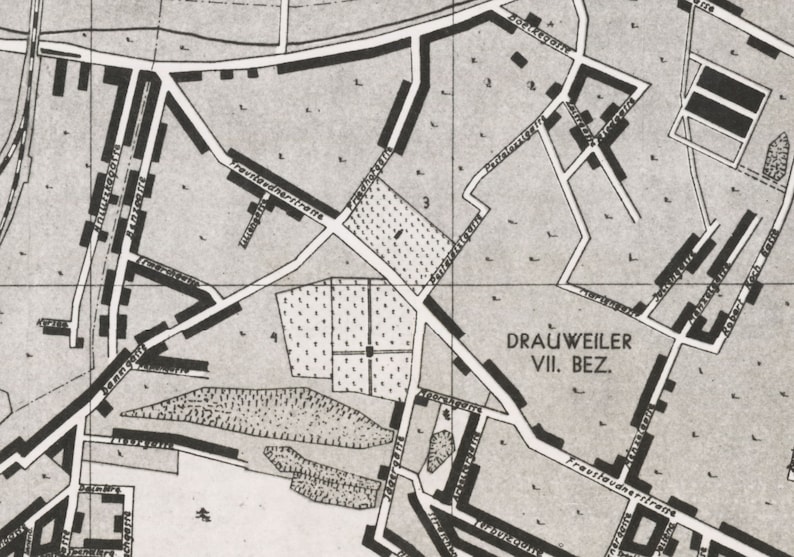 Marburg Map, Old Marburg Map, Retro Marburg Map, Vintage Marburg Map ...