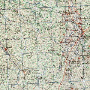 Camarinas Map, Map of Camarinas, Camarinas Print, Camarinas City, Old ...