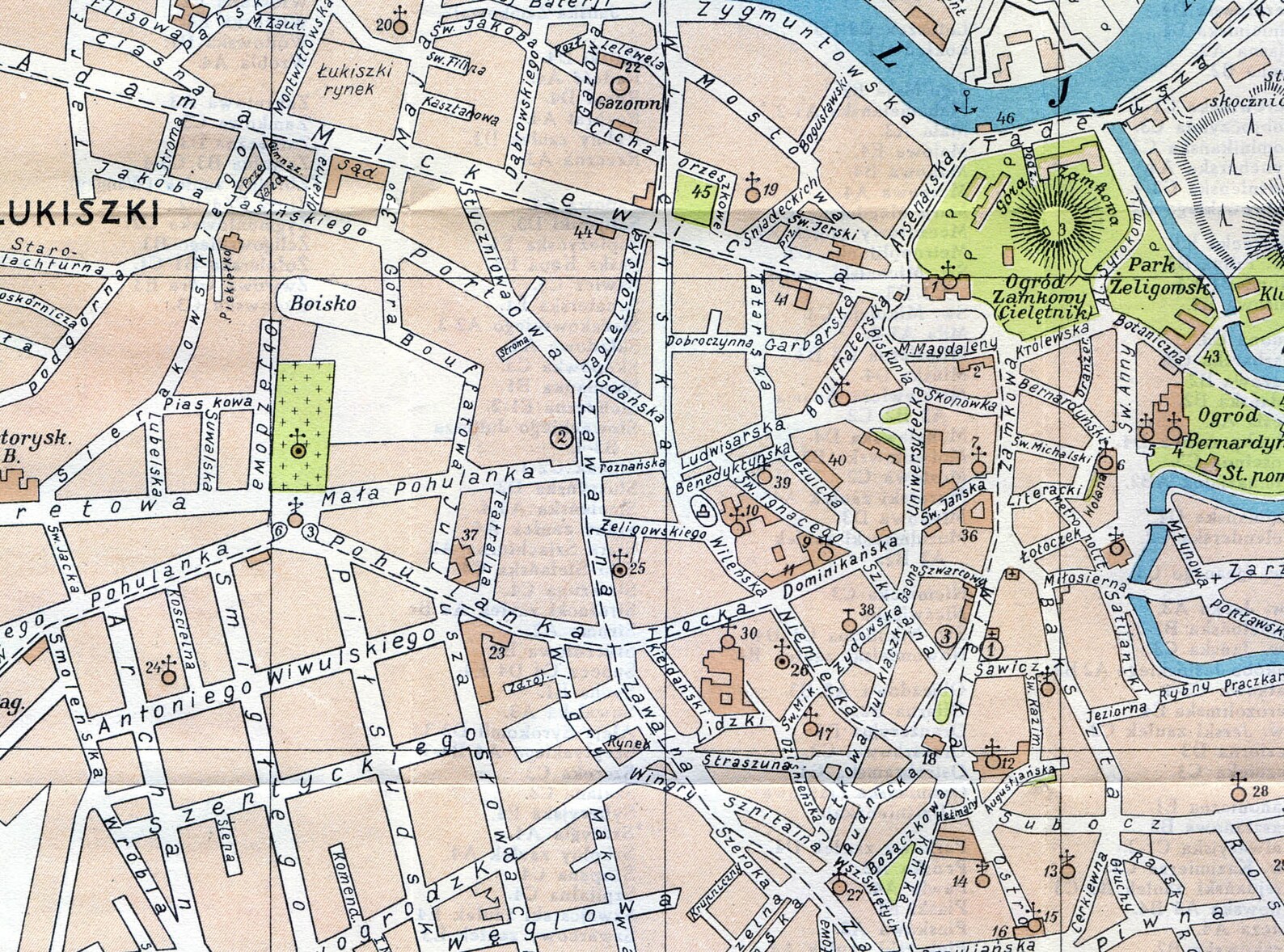 Wilno Map, Vilnius Map, Map of Wilno, Map of Vilnius, Old Vilnius Map ...