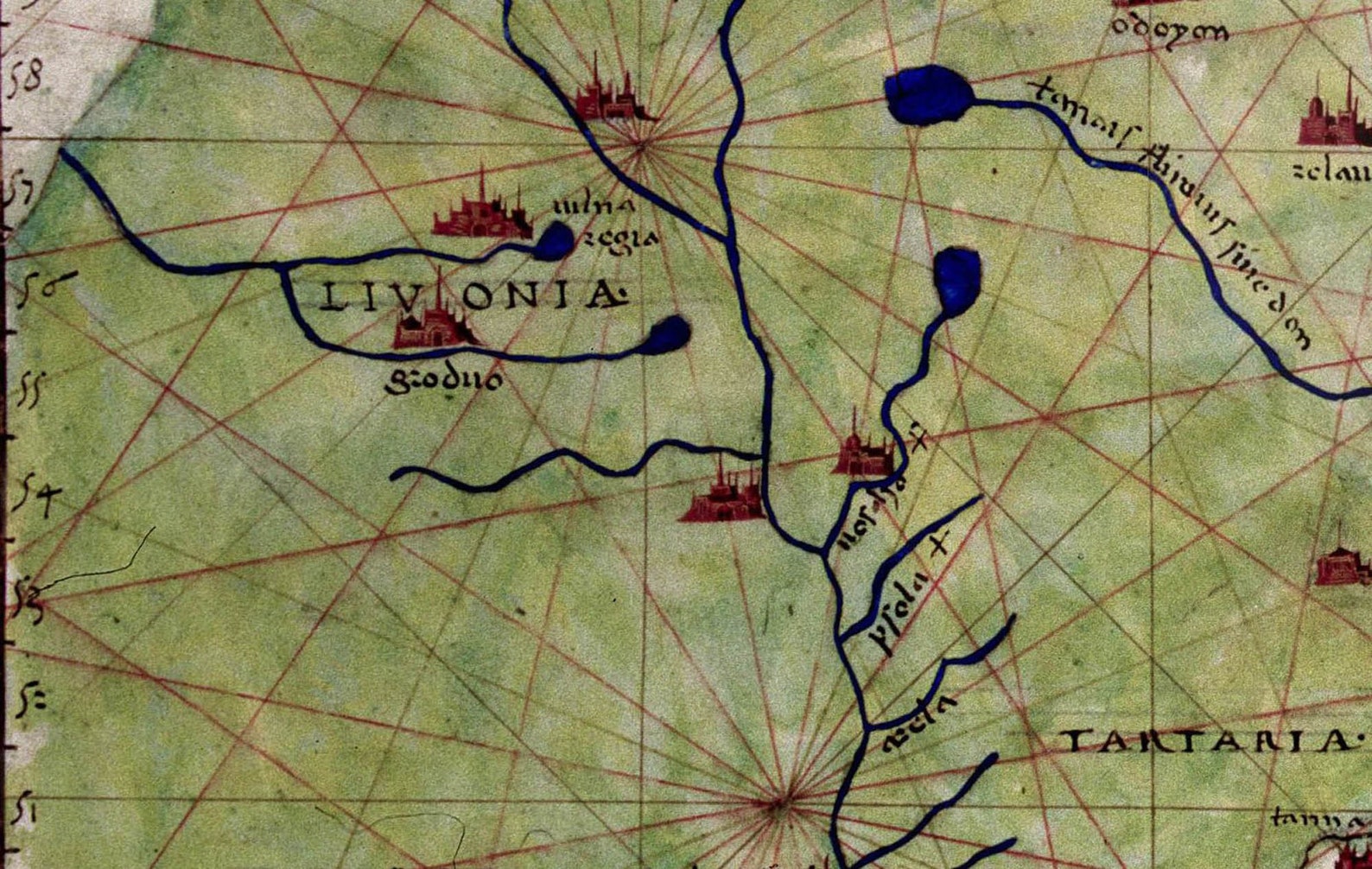 Mapa de Moscovia, Mapa de Moscovia, Tartaria, Mapa Antiguo de Rusia ...