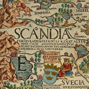 Part of Scandinavia Old Map, Digital Map Print, Printable Map Art ...