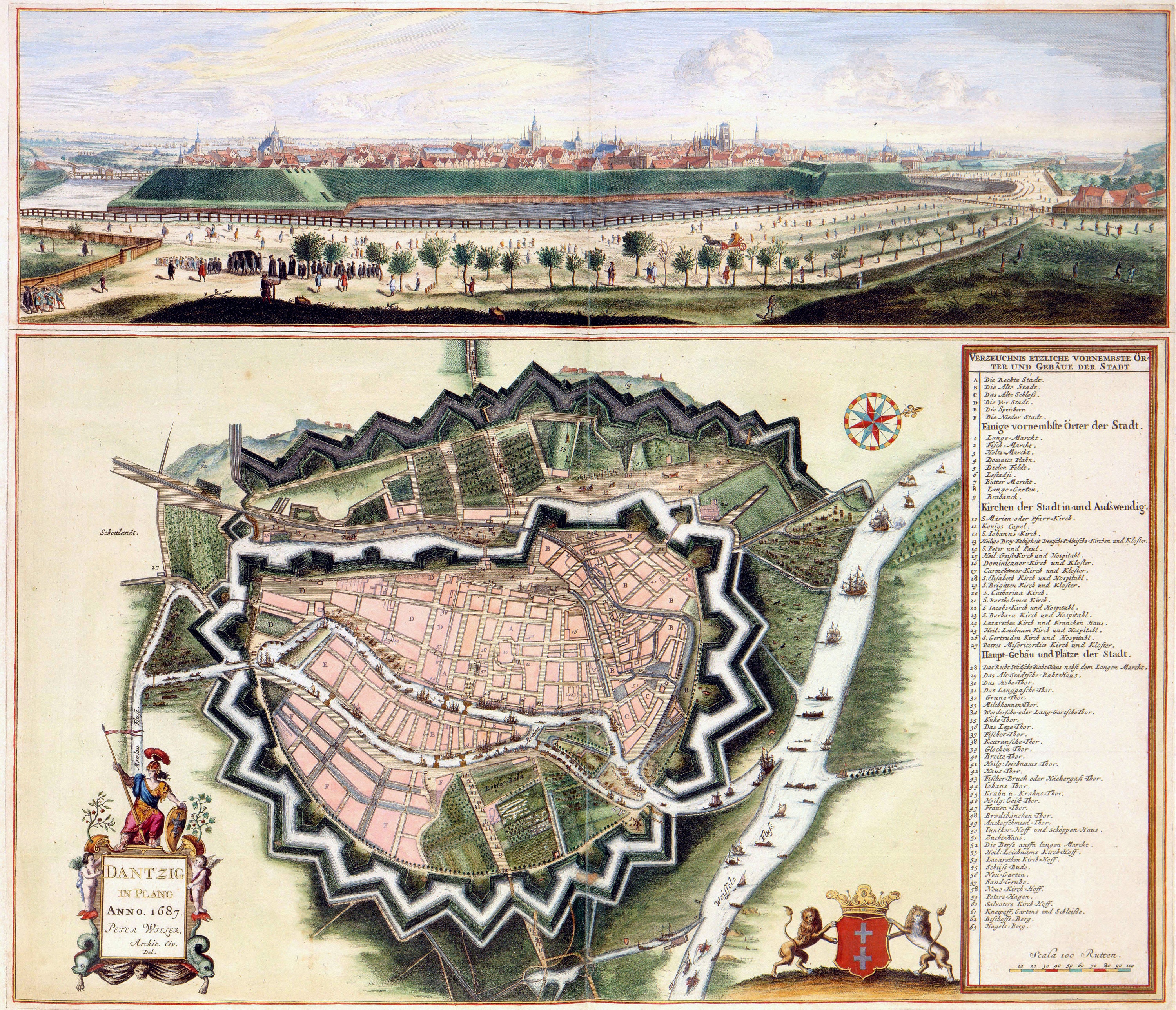Gdansk Map, Gdansk City Print, Europe Map, Map of Poland, Map Art ...
