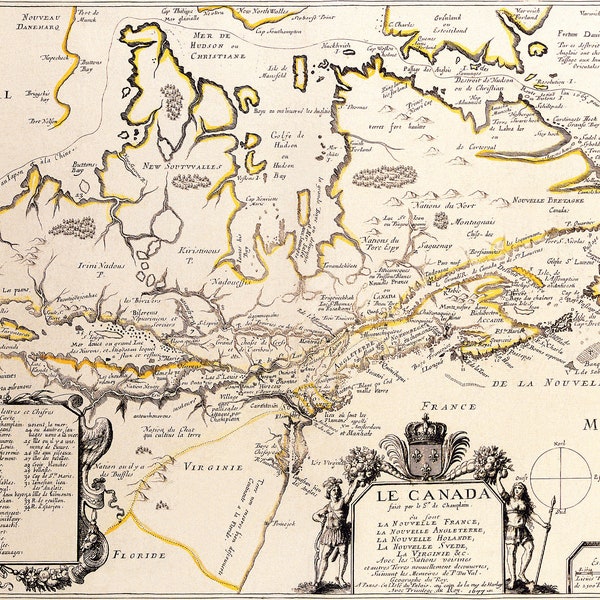 Canada Old Print - Etsy