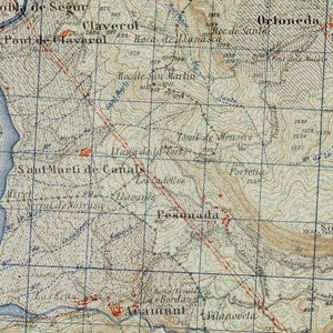 Tremp Map, Map of Tremp, Tremp Print, Tremp City, Old Tremp Map, Spain ...