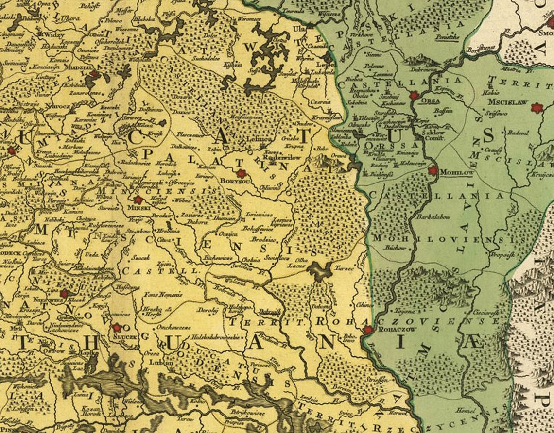 Old Lithuania Map, Map of Lithuania, Lithuania Map, Vintage Map, Old ...