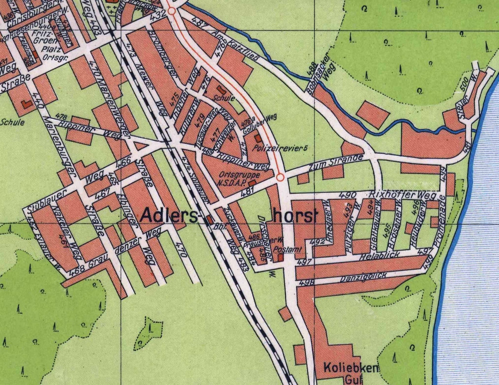 WW II Gdynia Map, Gdynia City Plan, Gotenhafen Map, Map of Gdynia, Old ...