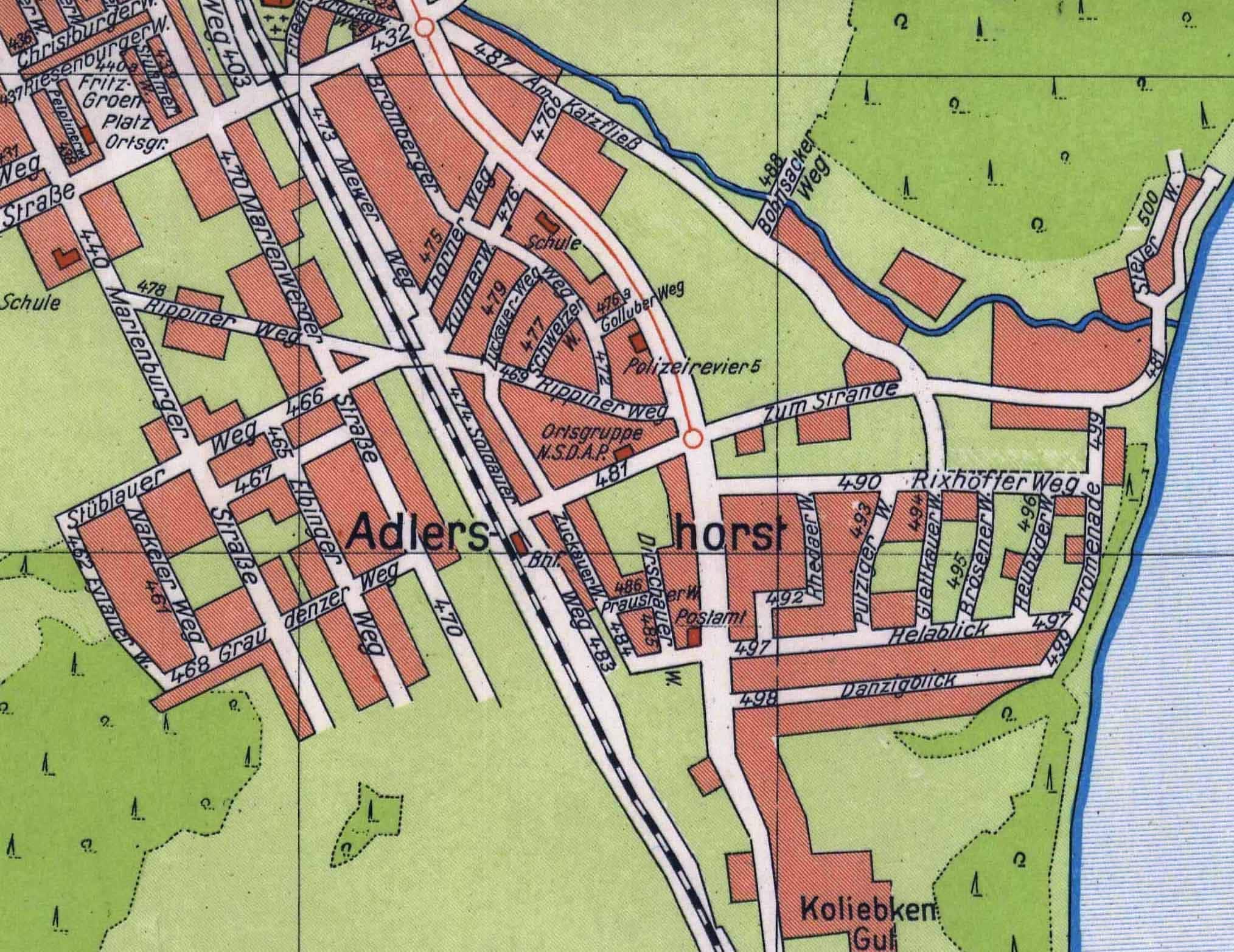 Mapa Gdyni II wojny światowej, plan miasta Gdynia, mapa Gotenhafen ...