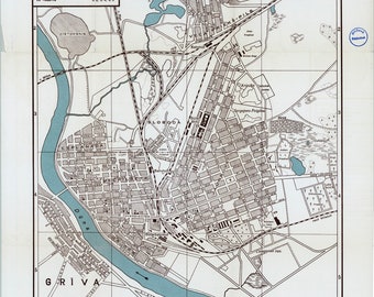 Map of Daugavpils - Etsy