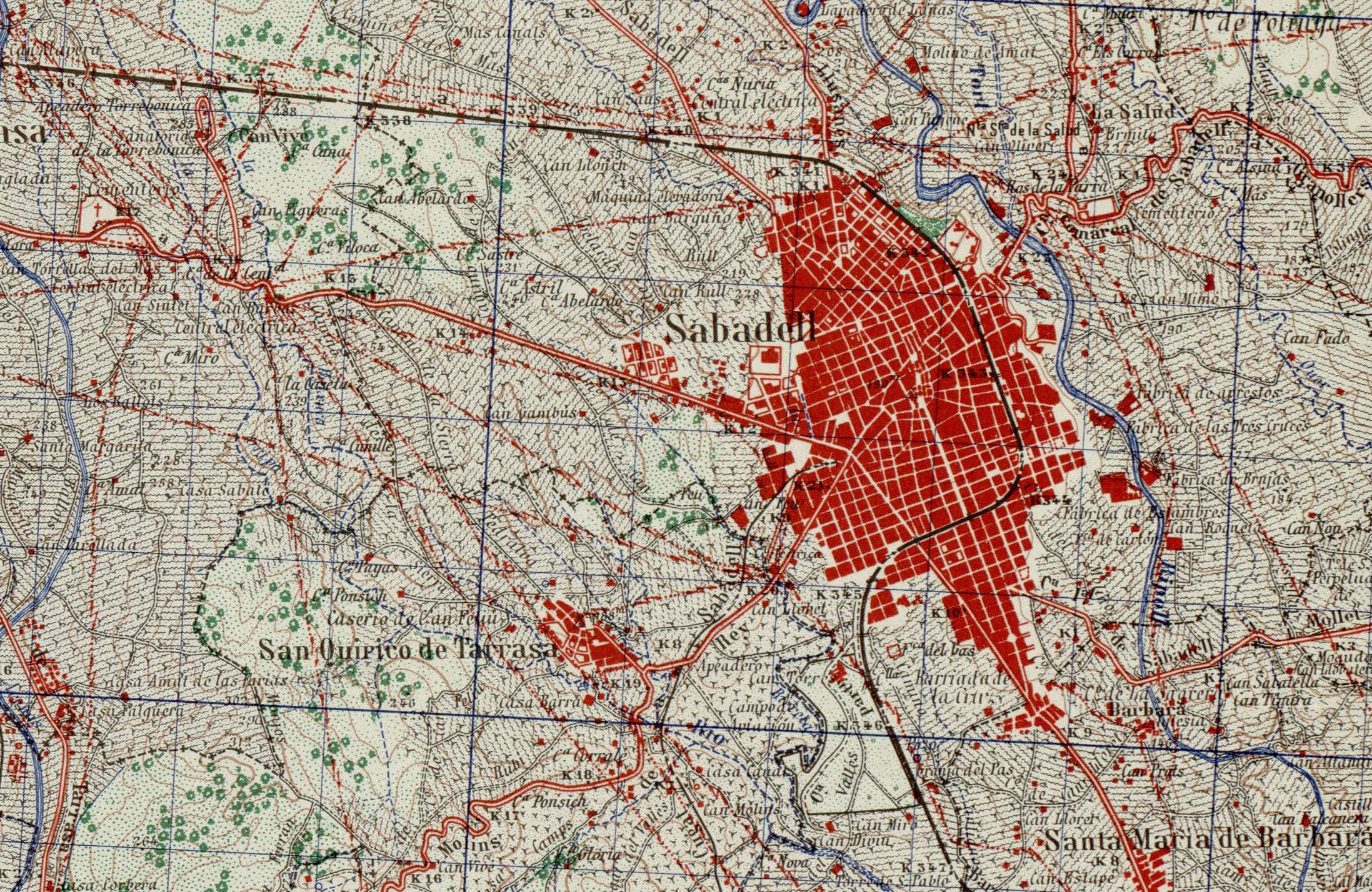 Mapa de Sabadell, Mapa de Sabadell, Plano de Sabadell, Mapa de la ...