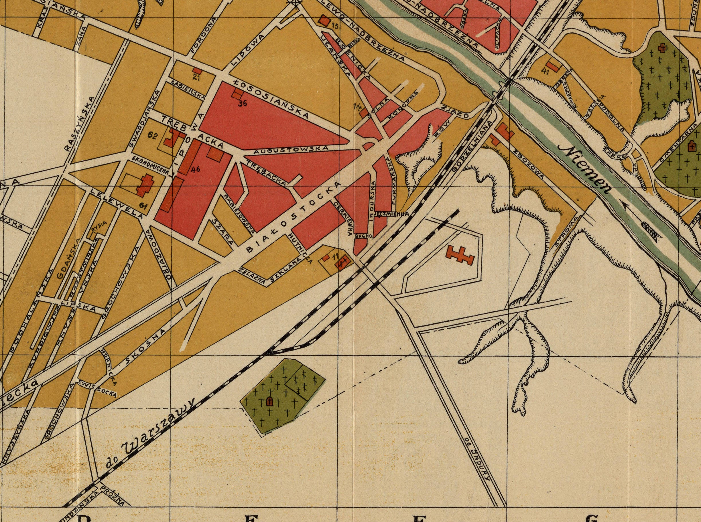 Grodno Map, Map of Grodno, Old Grodno Map, Map of Grodna, Grodno Plan ...