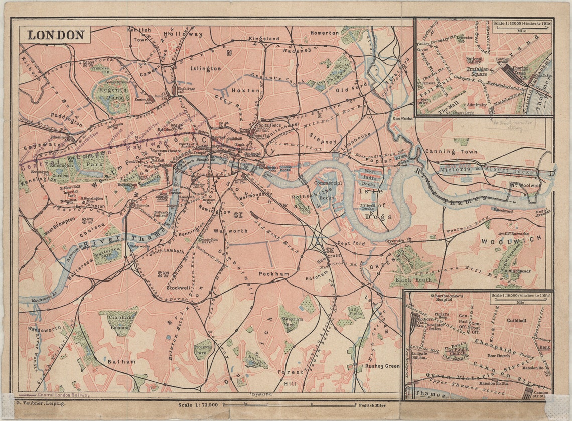 London Map, Map of London, Map of Great Britain, Map of England, London ...