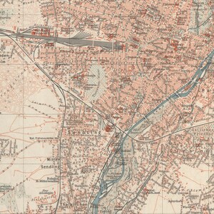 Plan Von Munich, Munich Stadtplan, Munich Map, Map of Munich, Munchen ...