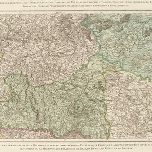 Map of Podolia, a Large Part of Volhynia, Map of Poland, Poland Map ...