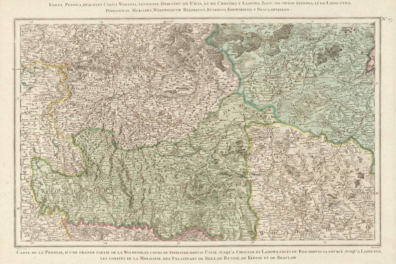 Map of Podolia, a Large Part of Volhynia, Map of Poland, Poland Map ...