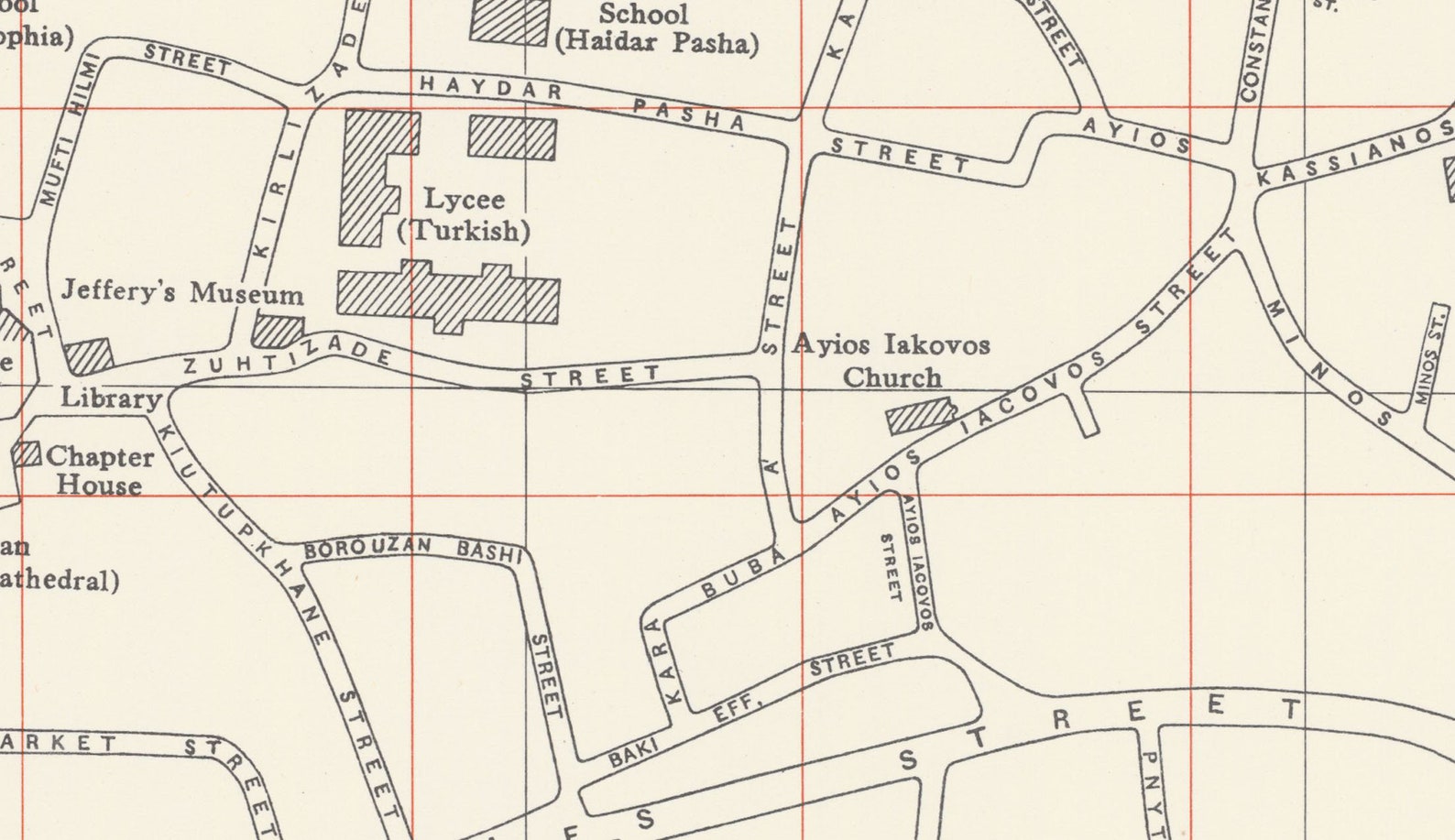 Nicosia Map, Map of Nicosia, Nicosia Print, Nicosia Poster, Nicosia ...