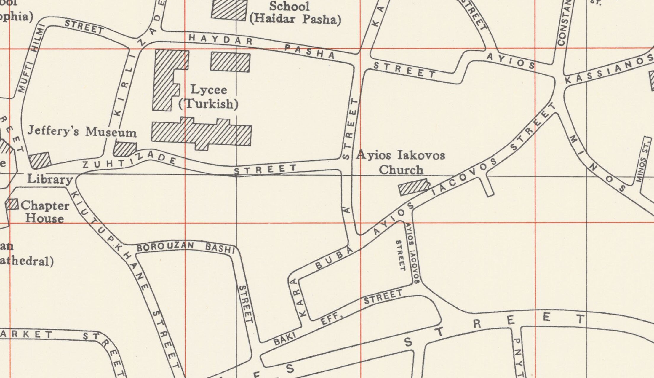 Nicosia Map, Map of Nicosia, Nicosia Print, Nicosia Poster, Nicosia ...