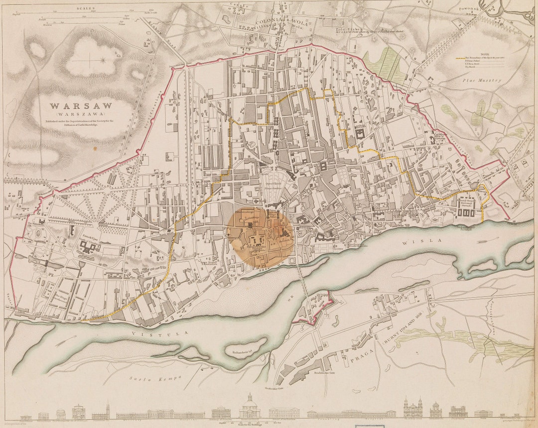 Warsaw Map, Warsaw City Print, Warsaw Art, Europe Map, Map of Poland ...