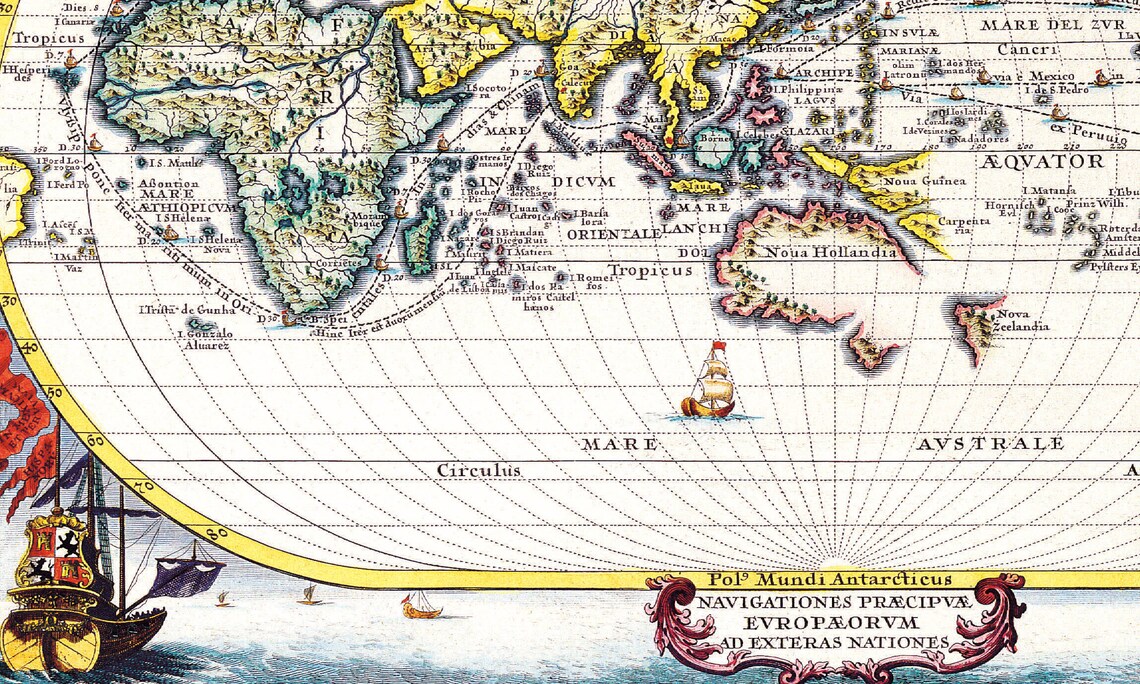 Old World Map, Digital Old World Map, Printable Download, Vintage World ...