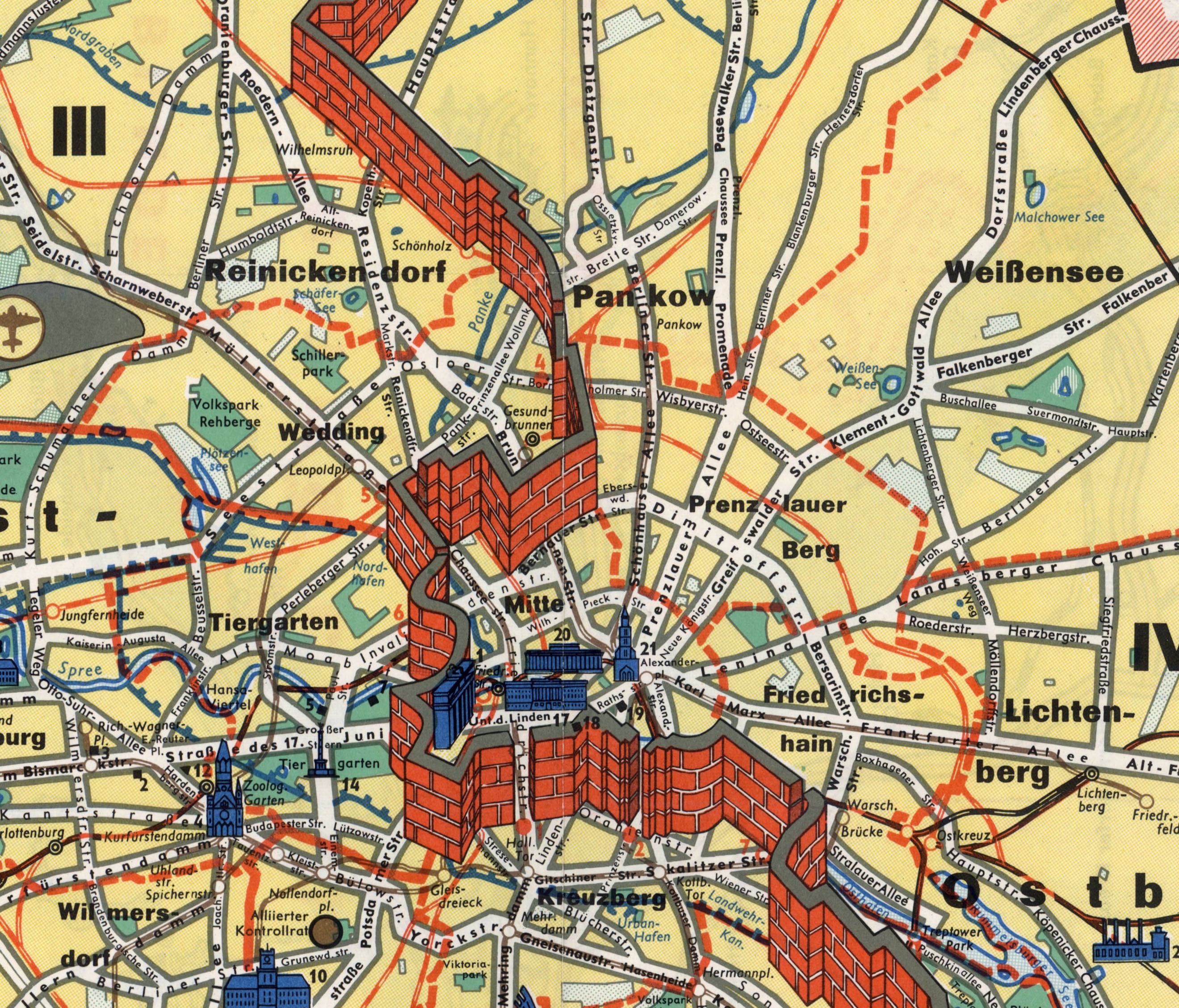 Berlin Map Vintage, Berlin Map, Berlin Map Print, Old Map of Europe ...