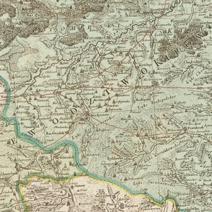 Map of Podolia, a Large Part of Volhynia, Map of Poland, Poland Map ...