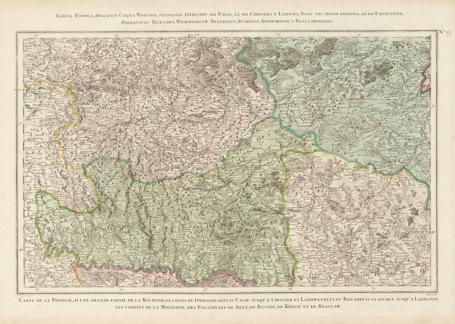 Map of Podolia, a Large Part of Volhynia, Map of Poland, Poland Map ...
