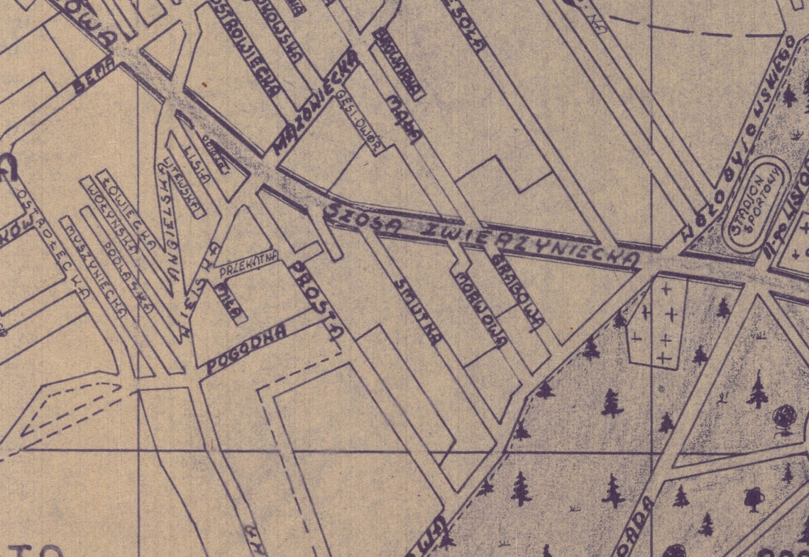 Białystok Map, Map of Bialystok, Bialystok Print, Bialystok Poster ...