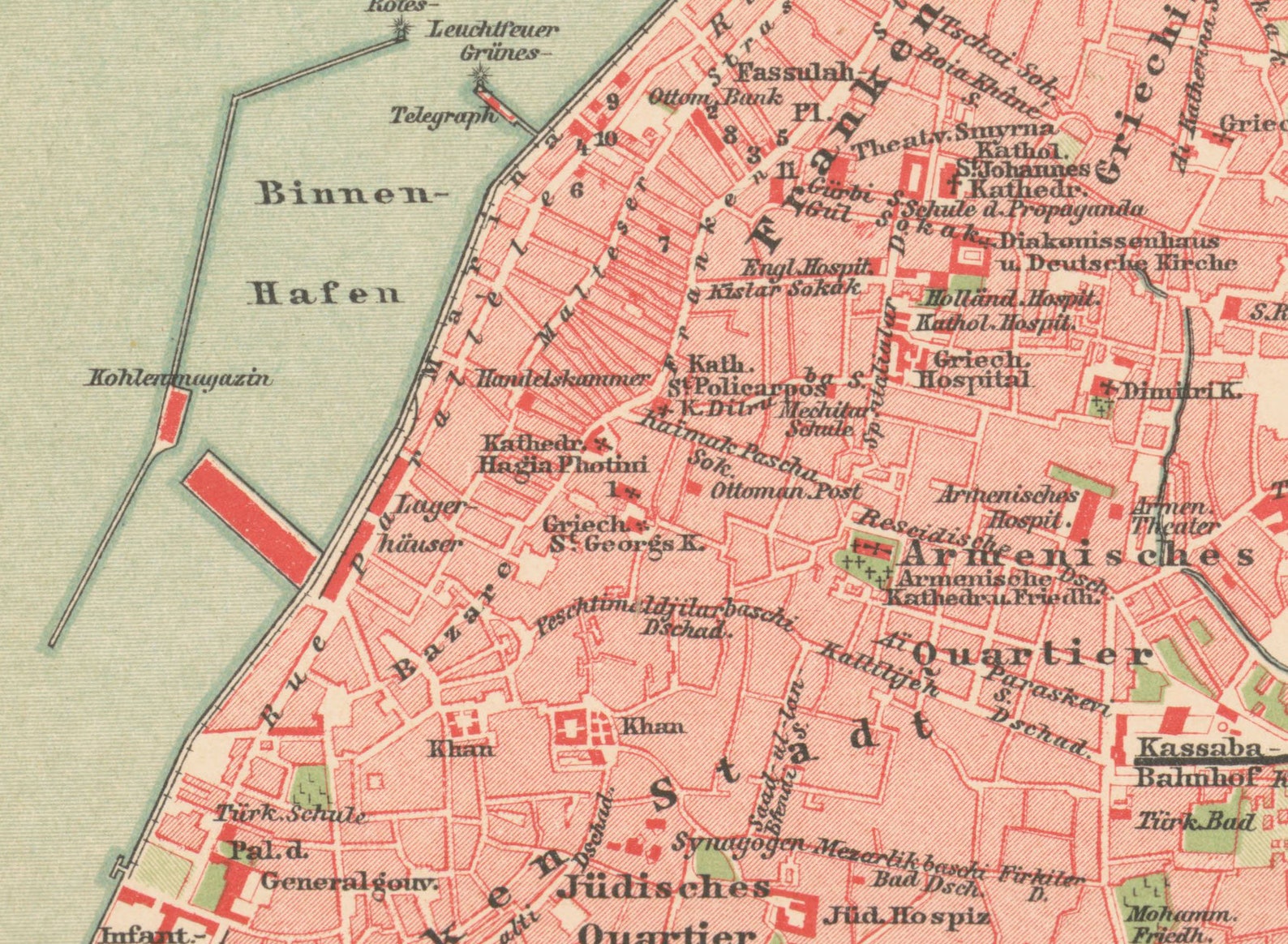 Izmir Map, Map of Izmir, Old Izmir Map, Smyrna Map, Turkey Map, Map of ...