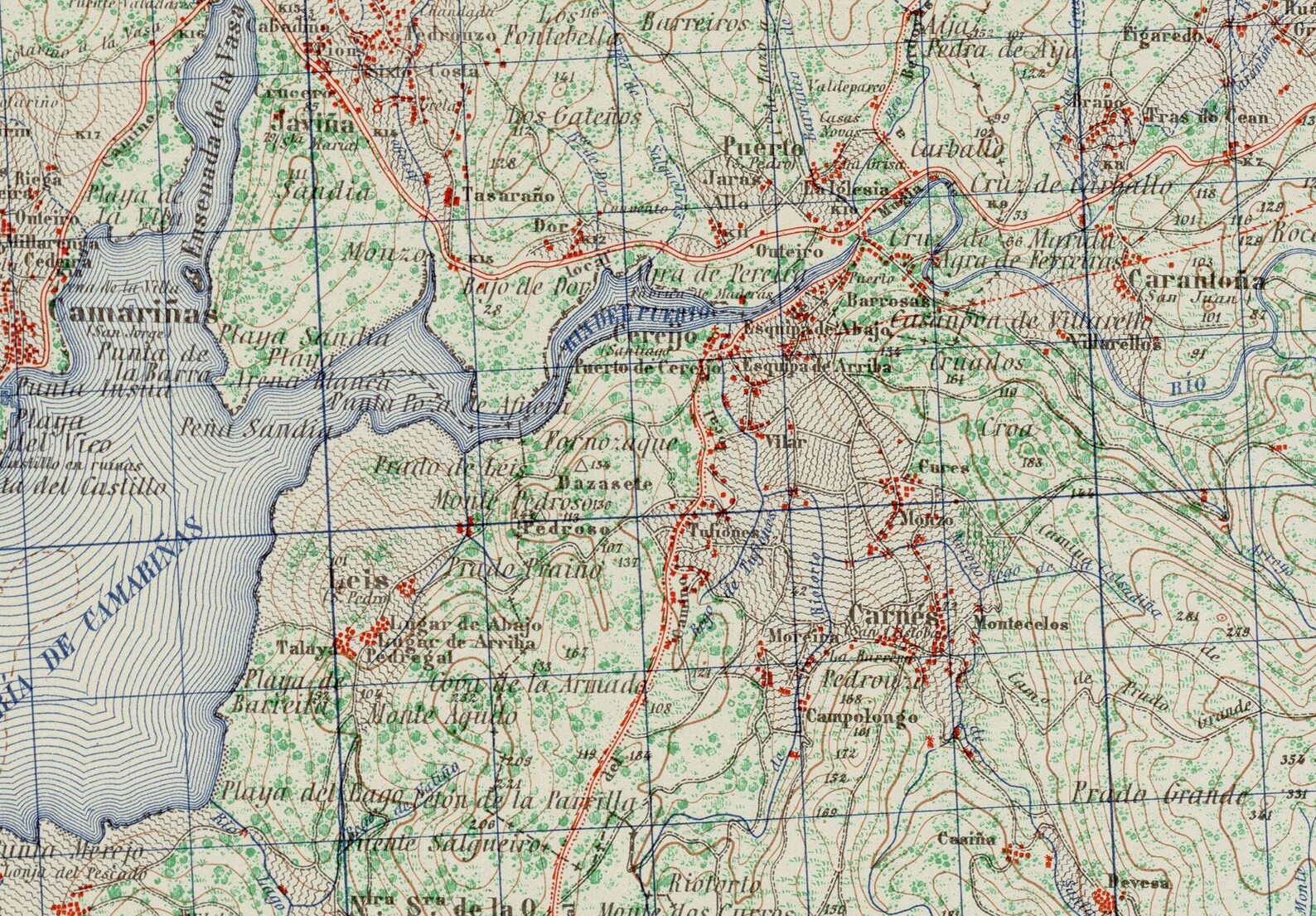 Camarinas Map, Map of Camarinas, Camarinas Print, Camarinas City, Old ...