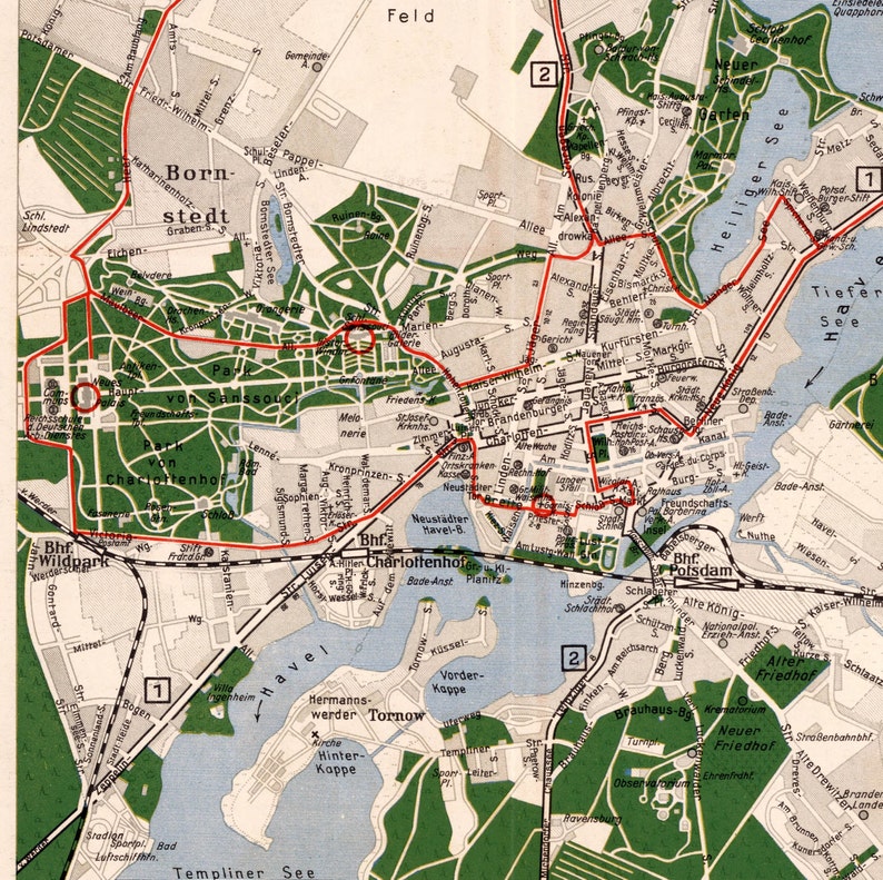 Potsdam Karte, Potsdam Stadtplan, Potsdam Stadtkarte, Potsdam Map, Map ...