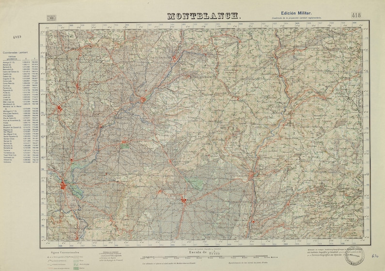 Montblanch Plan, Montblanc Map, Map of Montblanc, Spain Map, Map of ...