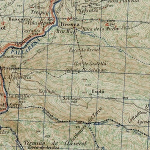 Tremp Map, Map of Tremp, Tremp Print, Tremp City, Old Tremp Map, Spain ...