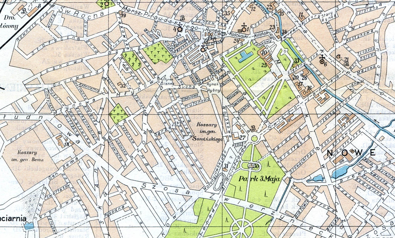 Białystok Map, Map of Bialystok, Bialystok Print, Bialystok Poster ...