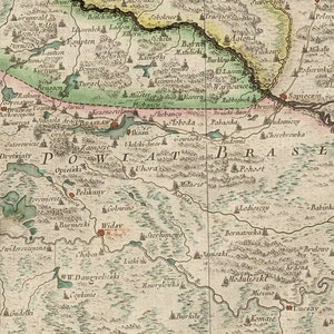 Old Map of Poland, Rizzi Zannoni, Carte De La Pologne, Wilno Map ...