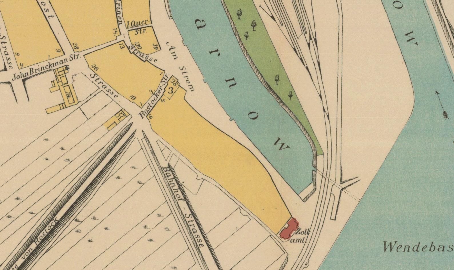 Warnemunde Map, Map of Warnemunde, Old Warnemunde Map, Warnemünde Map ...