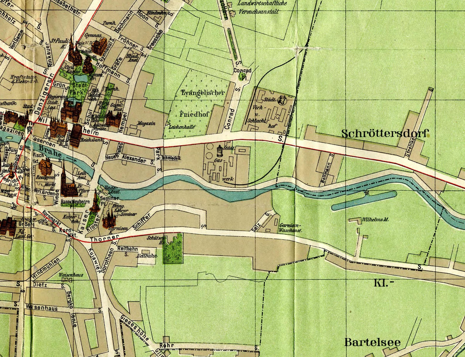 Bydgoszcz Plan, Bromberg Map, Old Bydgoszcz Map, Old Bromberg Map ...