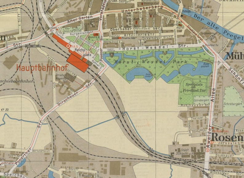 Königsberg Map, Konigsberg Plan, Old Konigsberg Map, Koenigsberg Map ...