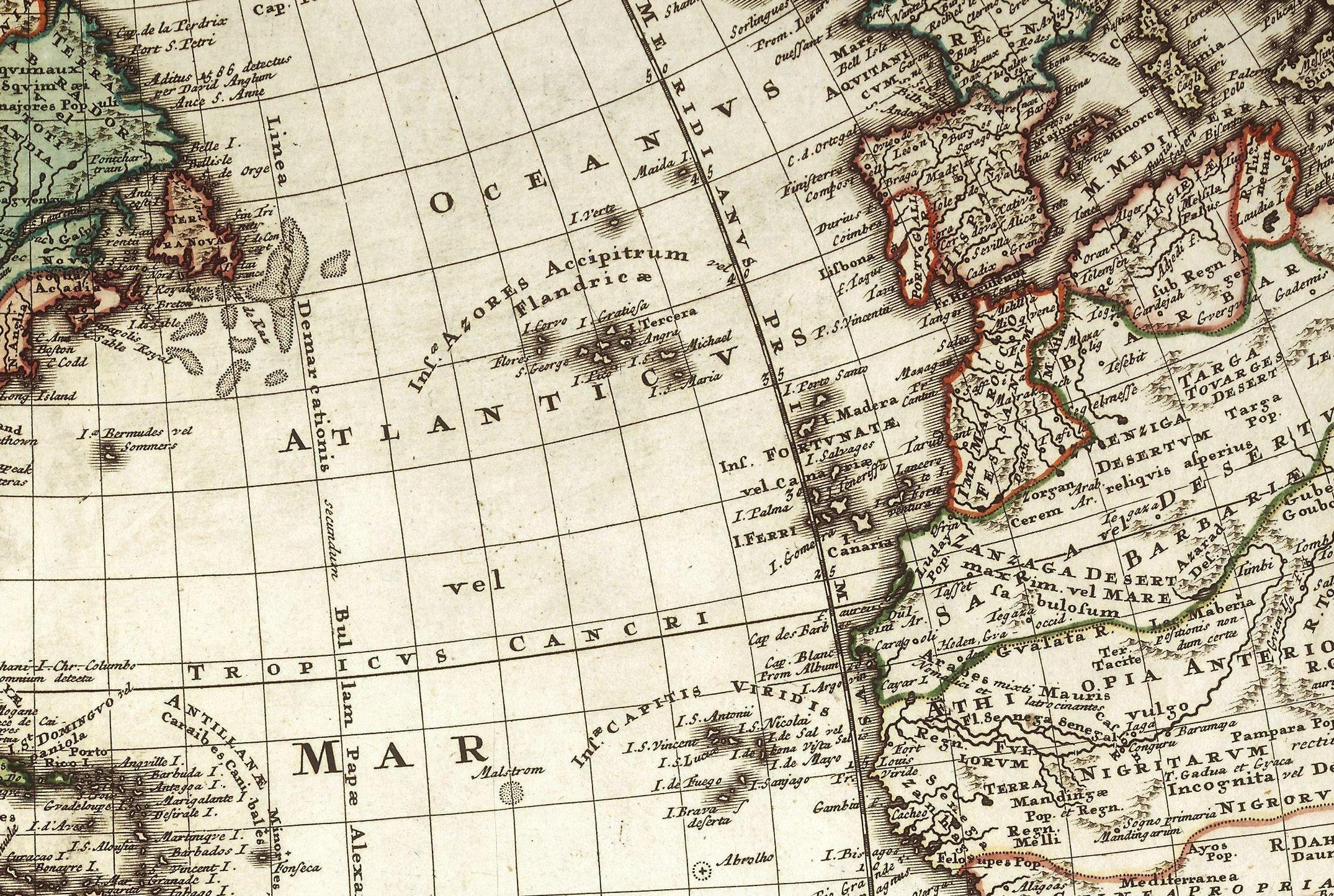 Old Map of America America Map Vintage Map Vintage Map Print Ancient ...