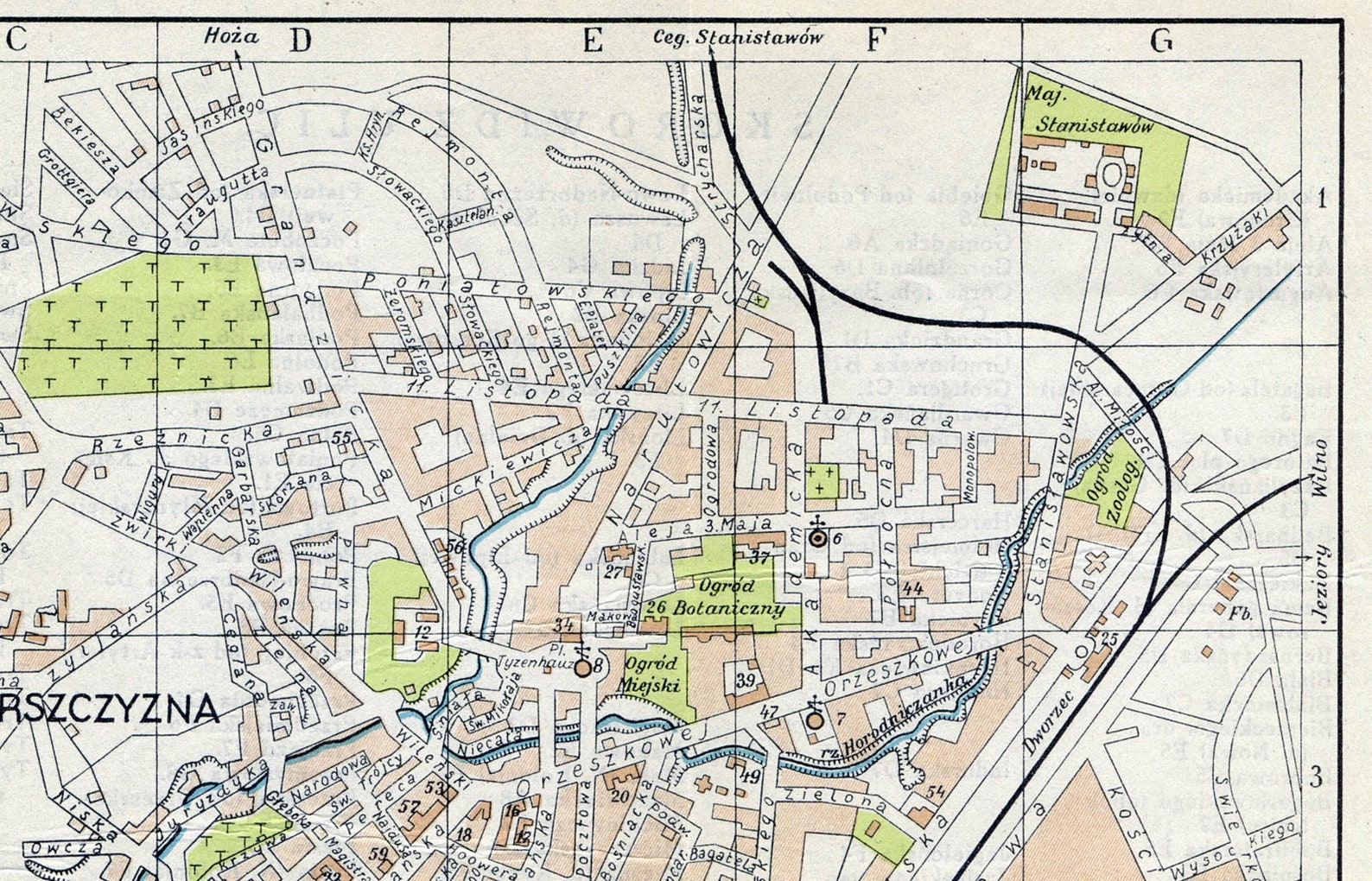 Grodno Map Old Map of Grodno Hrodna Map Map of Poland Poland Map Art ...